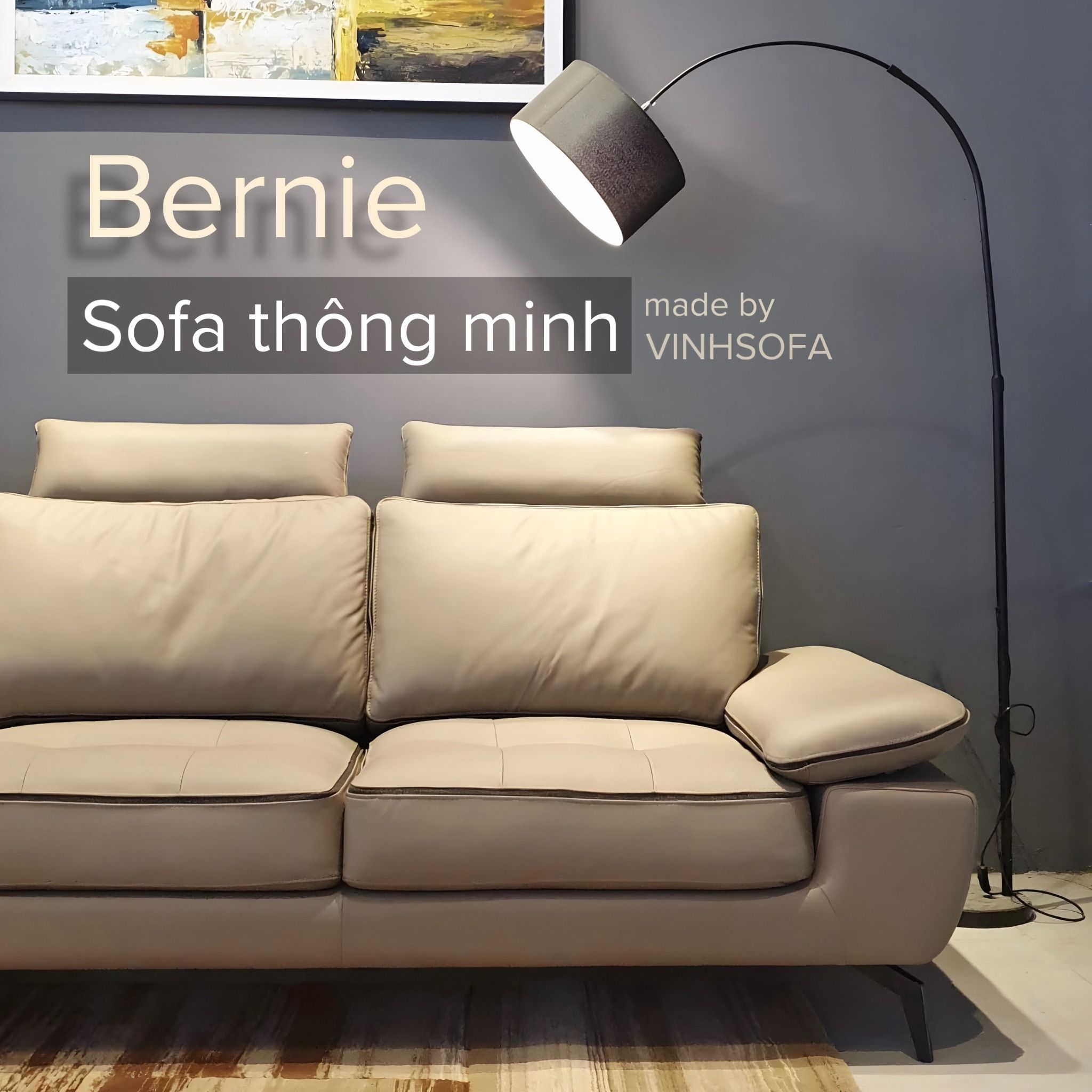 BERNIE - Sofa thông minh bọc toàn bộ da bò Mastrotto nhập Ý – VINH SOFA