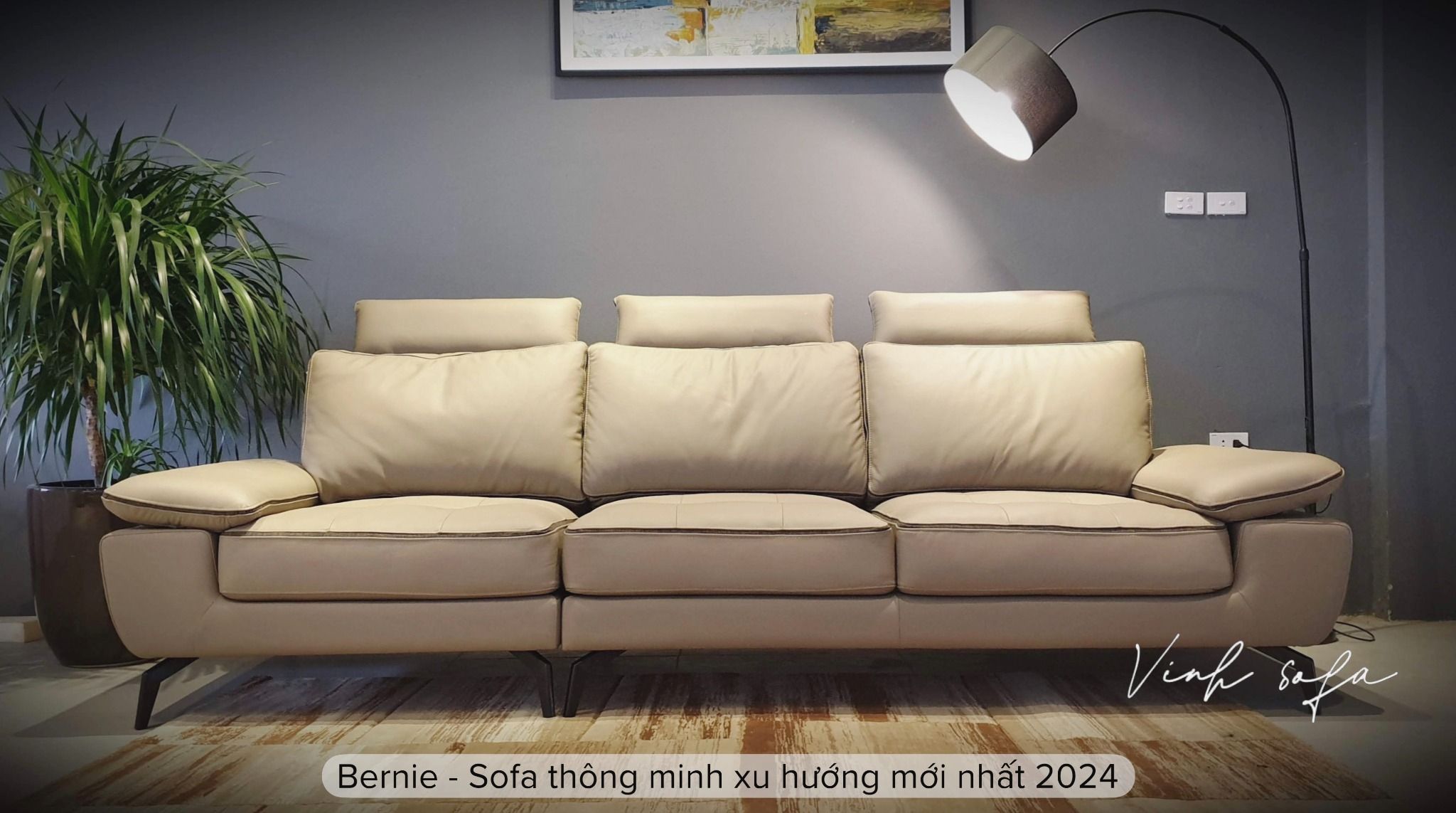 BERNIE - Sofa thông minh bọc toàn bộ da bò Mastrotto nhập Ý – VINH SOFA