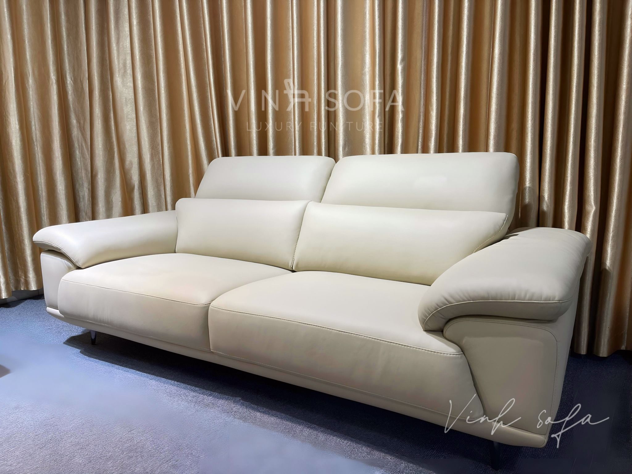 LYMAN - Bộ sofa 1,2,3 bọc da bò Linea Mastrotto thượng hạng – VINH SOFA