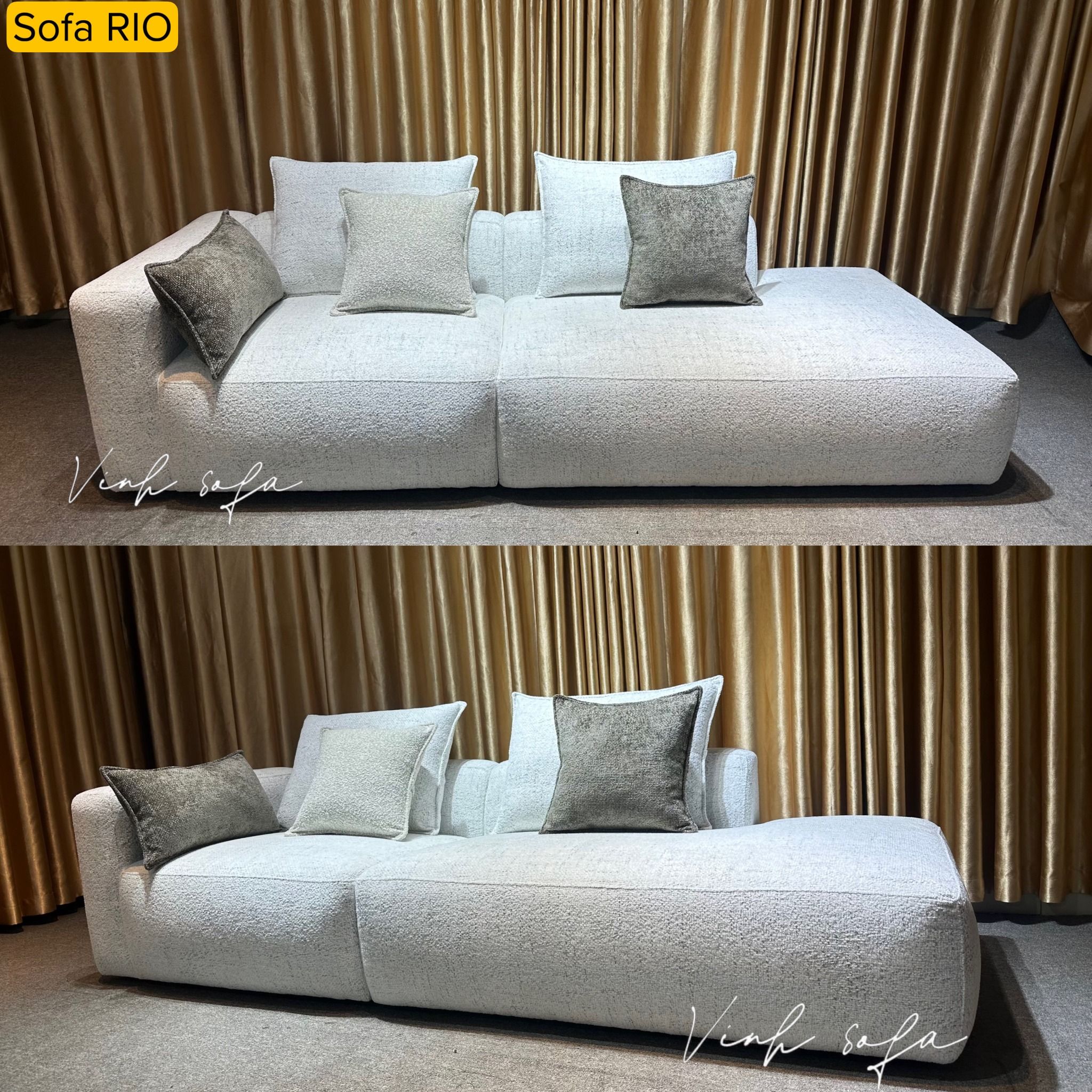 MINOTTI - Sofa văng bọc toàn bộ da bò Mastrotto Prescost – VINH SOFA