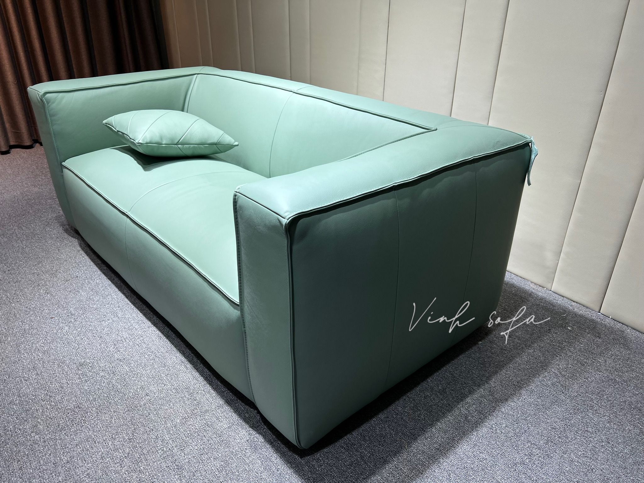 RIO - Sofa văng bọc toàn bộ da bò Mastrotto Prescott thượng hạng – VINH SOFA