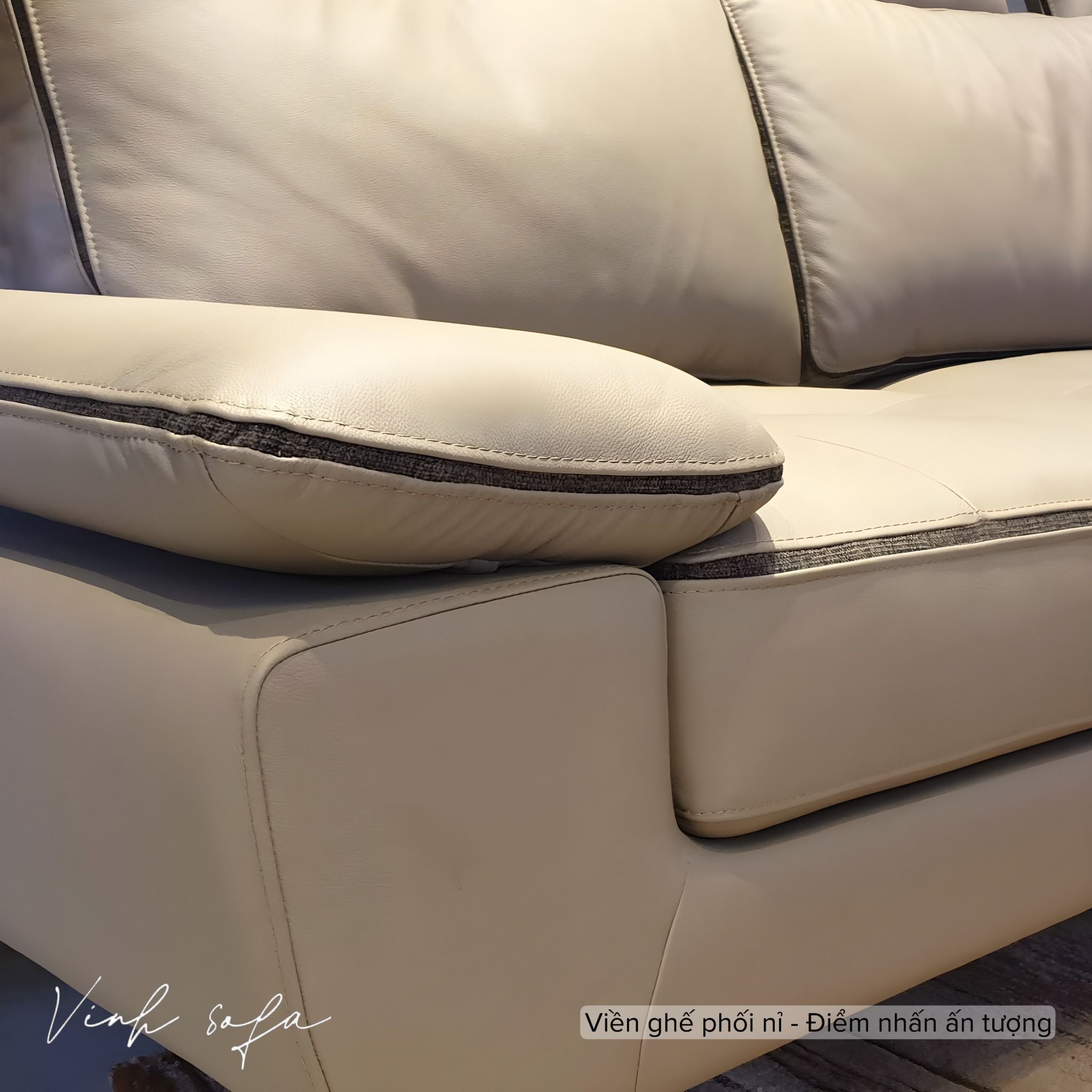 BERNIE - Sofa thông minh bọc toàn bộ da bò Mastrotto nhập Ý – VINH SOFA