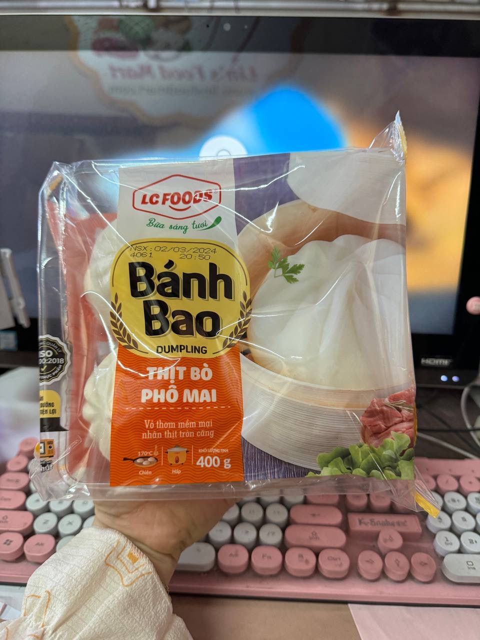 Bánh bao thịt bò phô mai – Lins Food Mart