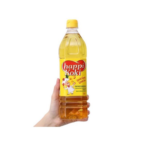 Dầu ăn Happi Koki chai 1L – Lins Food Mart
