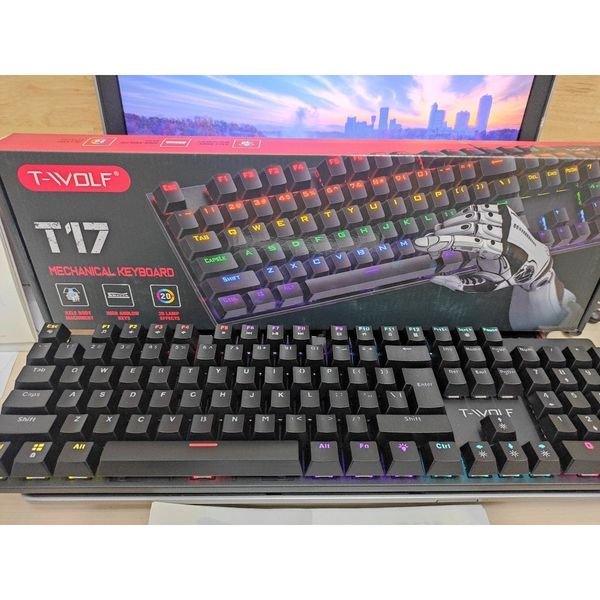 Bàn phím cơ KEYBOARD T-Wolf T17 – Lins Food Mart
