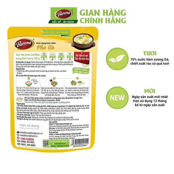 Gia vị phở gà Barona – Lins Food Mart