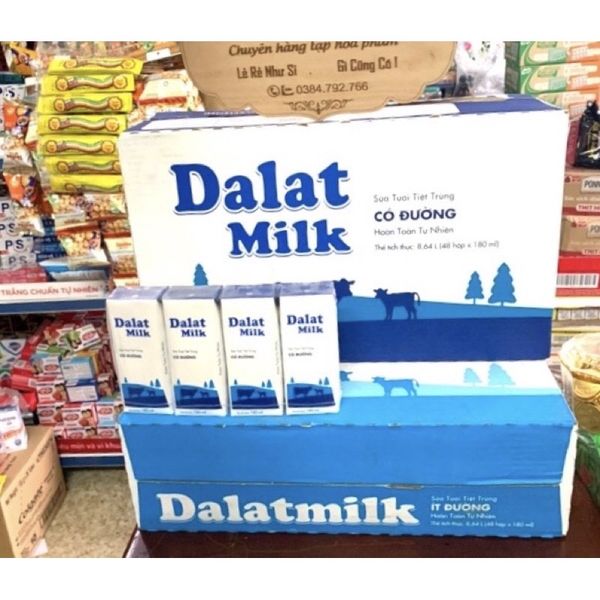 Sữa Tươi Tiệt Trùng Dalat Milk ( lốc) – Lins Food Mart