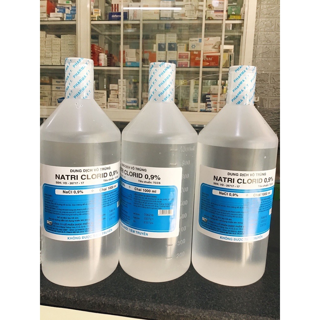 Nước muối natri clorid 0,9% 1000 ml – Lins Food Mart