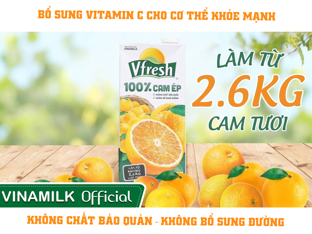 Nước cam ép Vfresh – Lins Food Mart