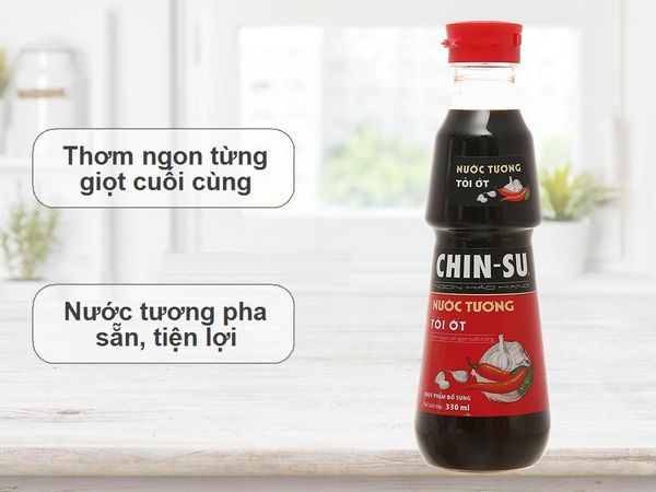 Nước tương Chinsu tỏi ớt – Lins Food Mart