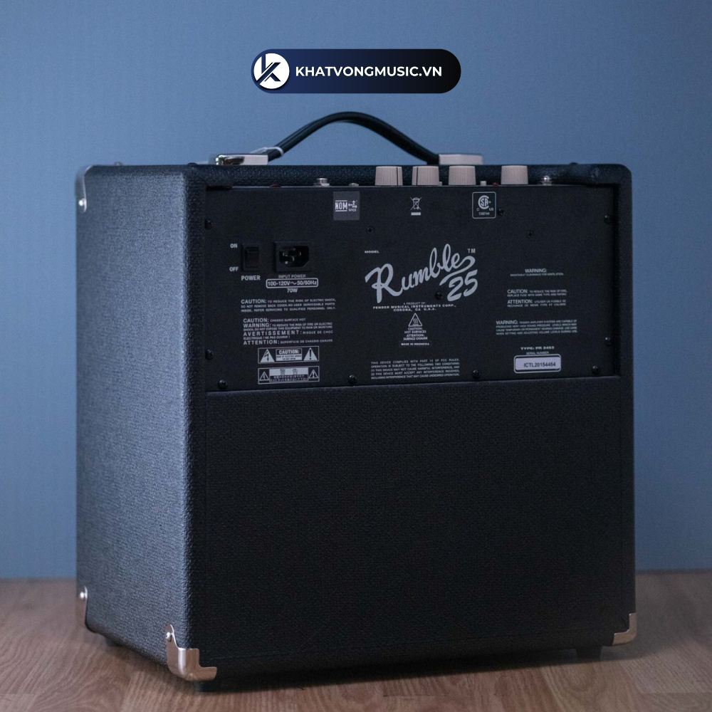 Fender Rumble 25 V3 220V EUR | Ampli Bass | Amplifier – Khát Vọng Music ...