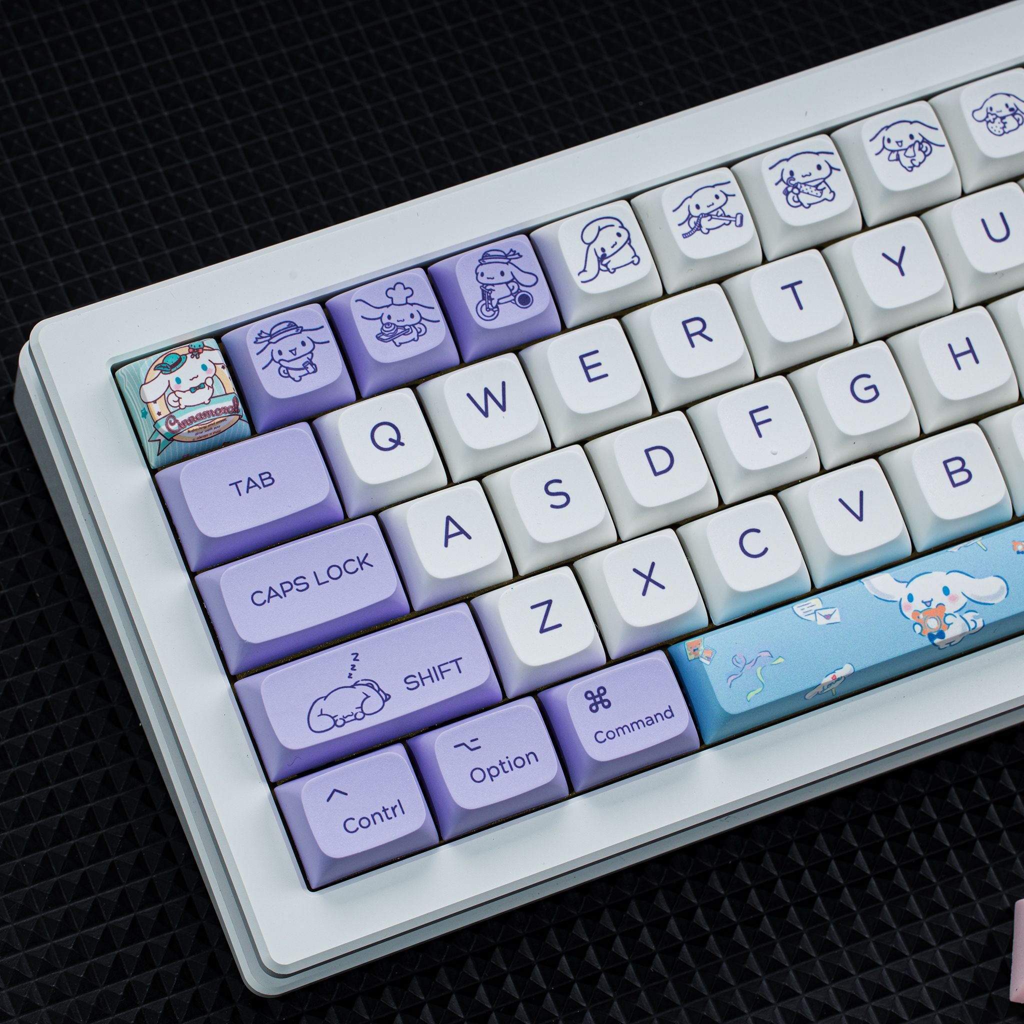 Keycap Cinnamoroll | Keycap XDA Thỏ dễ thương | Keycap nhựa PBT 147 nú ...
