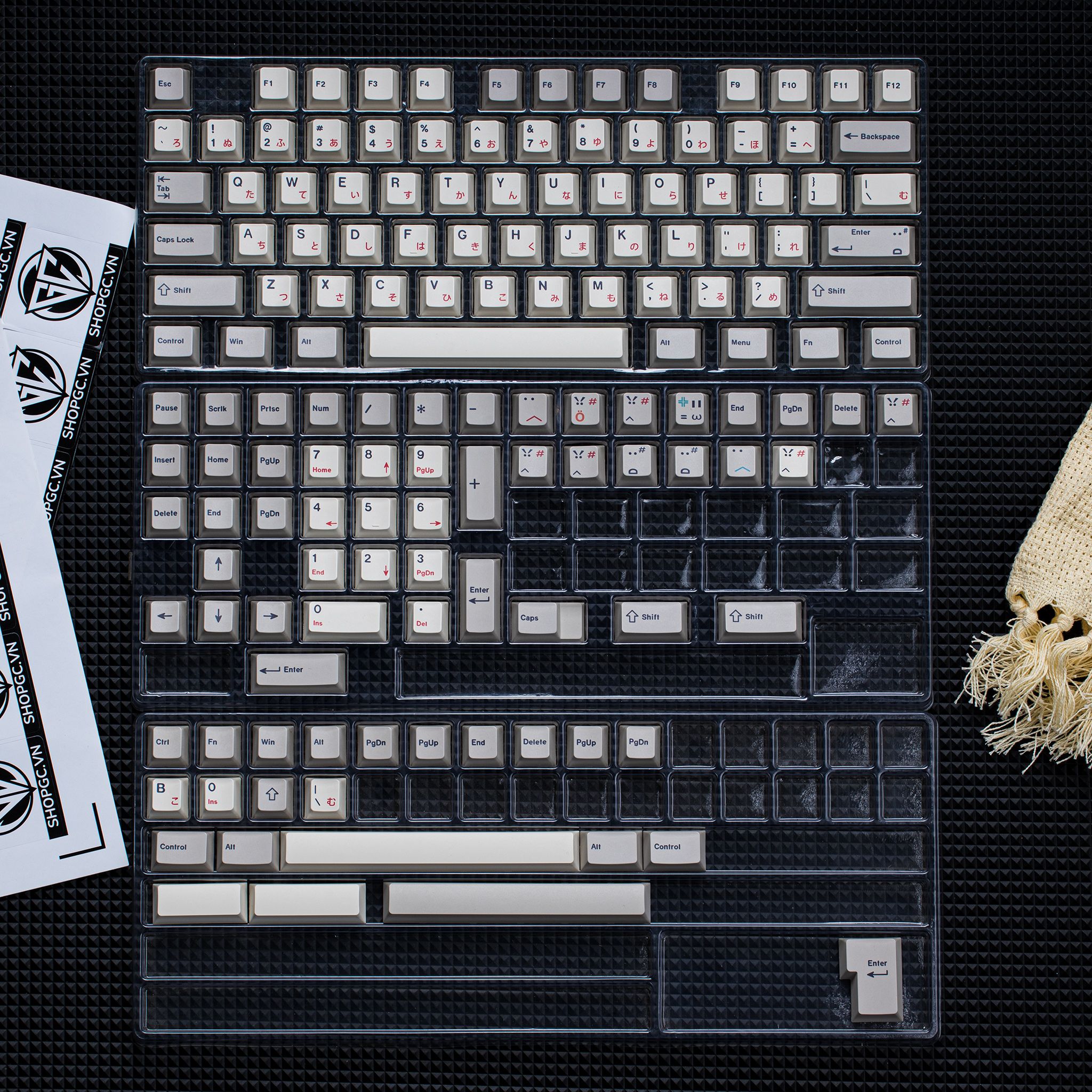 Keycap XMI CLONE | Keycap Retro Janpan Red nhựa PBT 145 nút in nhiệt D ...