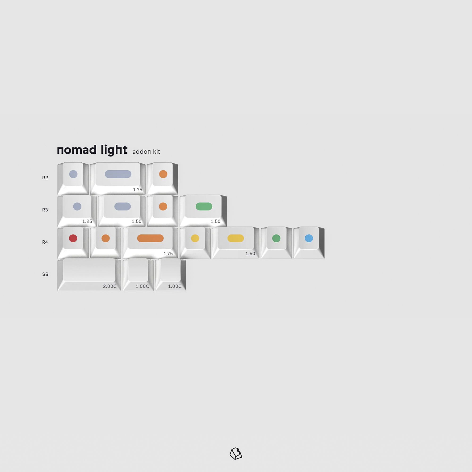 Keycap GMK Dots Light R2 – GC Gear