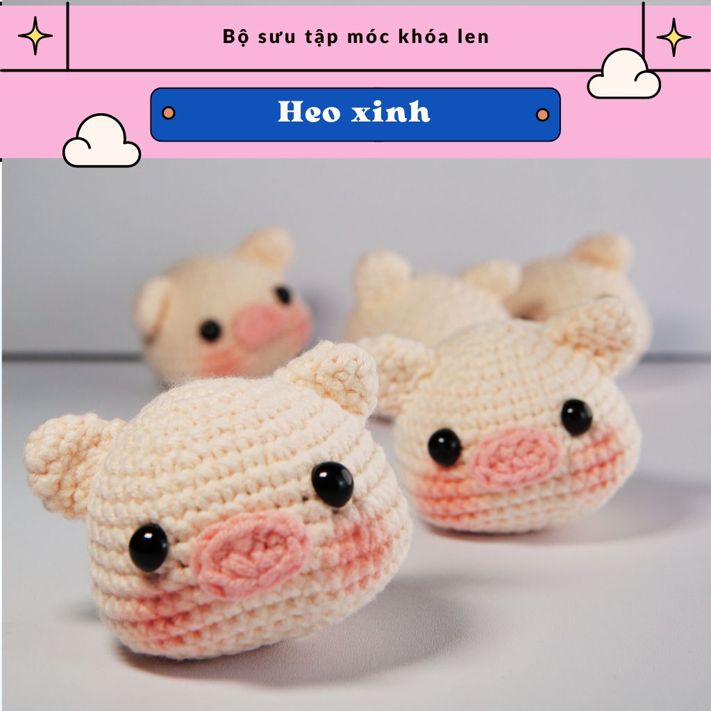 Heo xinh | Móc khóa len hình thú | Móc khóa len MOSIDUO Chính Hãng – MOSIDUO - Quà tặng handmade ...