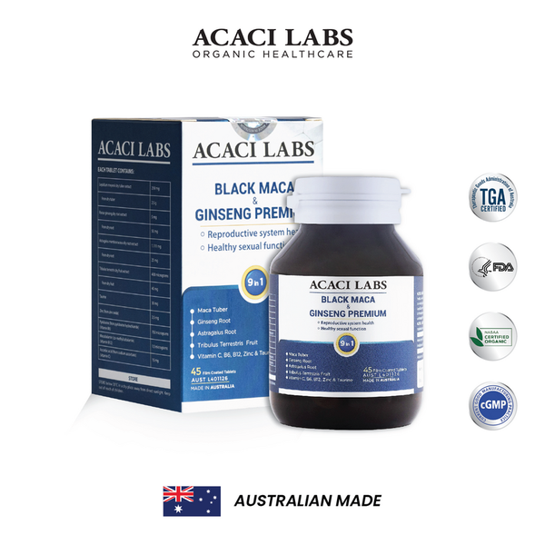 Viên uống bổ thận tráng dương Acaci Labs Black Maca & Ginseng Premium ...