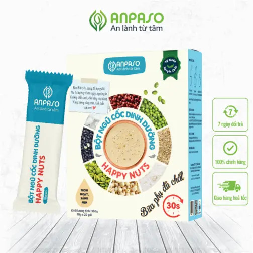 Ngũ Cốc Dinh Dưỡng Happy Nuts – Ngũ Cốc Tiện Lợi Anpaso – aasieuthi