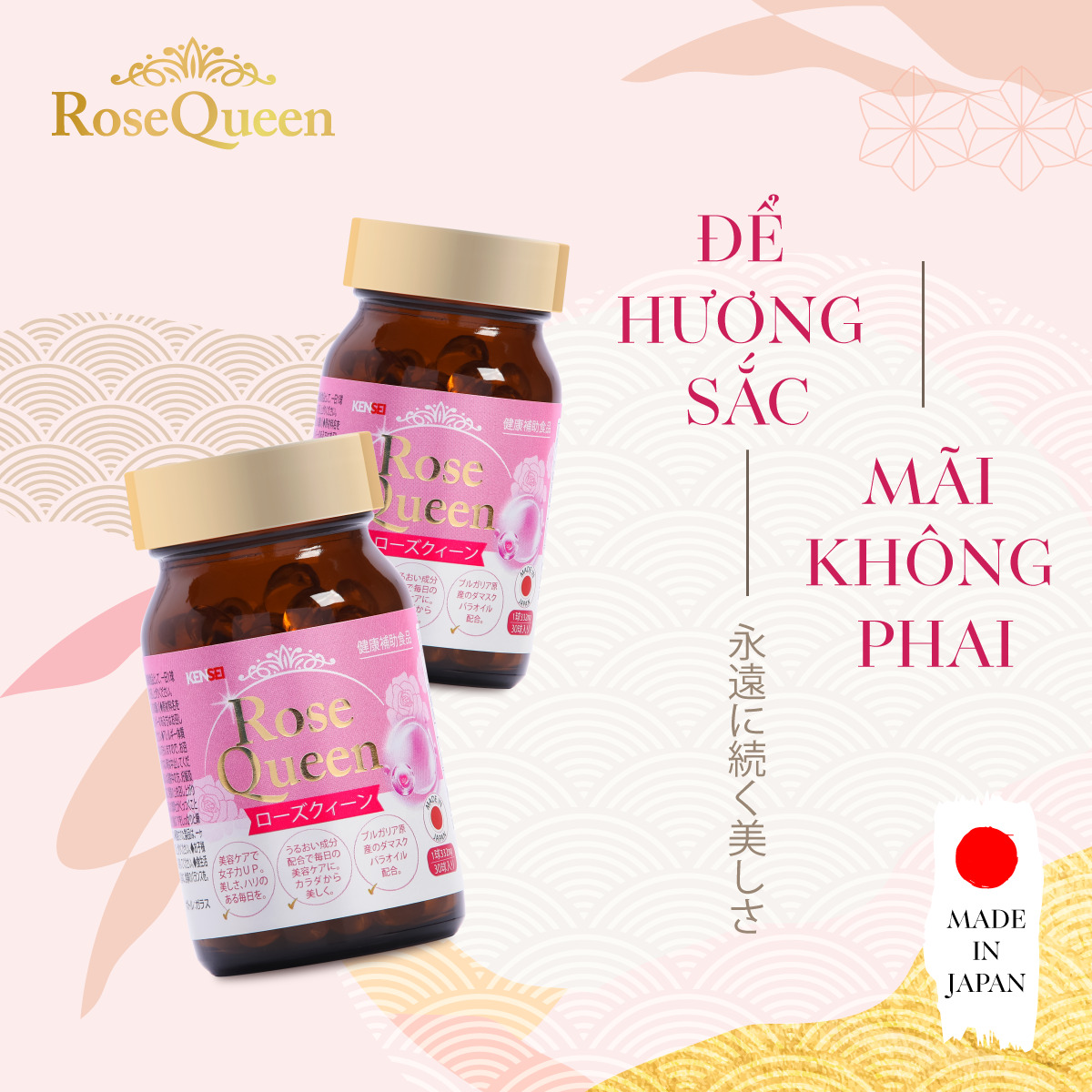 Viên uống cân bằng nội tiết Nhật Bản ROSE QUEEN – aasieuthi