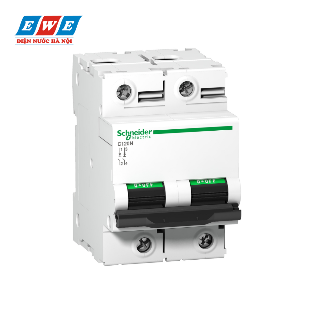 Aptomat MCB 2P 125A 10kA C120N A9N18363 Acti9 Schneider – Công ty Thiết Bị Điện Nước Hà Nội
