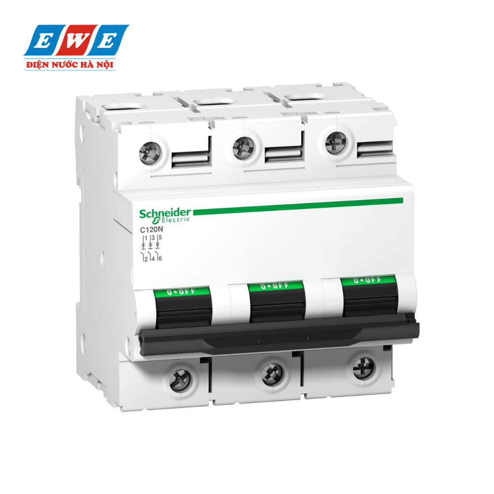 Aptomat MCB 3P 80A 10kA C120N A9N18365 Acti9 Schneider – Công ty Thiết Bị Điện Nước Hà Nội