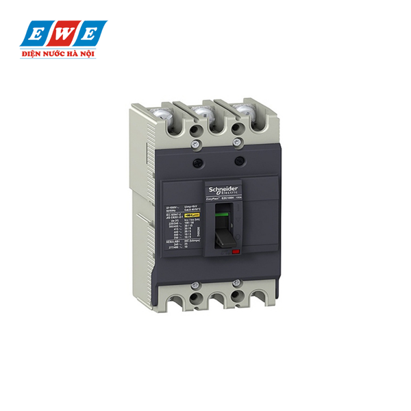 Aptomat khối MCCB Easypact 3P 15A 10kA EZC100F3015 Schneider – Công ty Thiết Bị Điện Nước Hà Nội