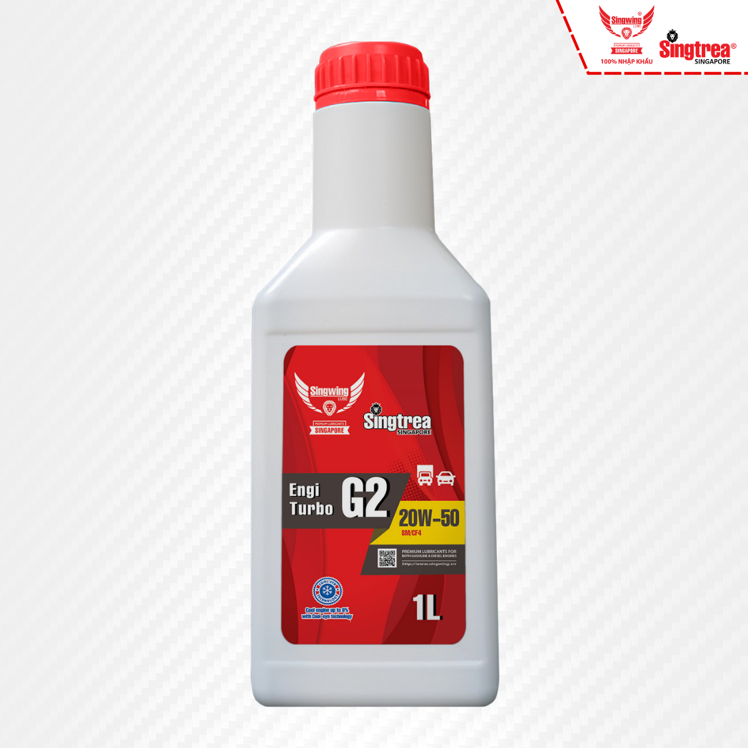 Nhớt xe ô tô SINGTREA ENGI TURBO G2 20W50 SM/CF4 1L – Dầu nhớt Singwing Singapore | Giải pháp ...