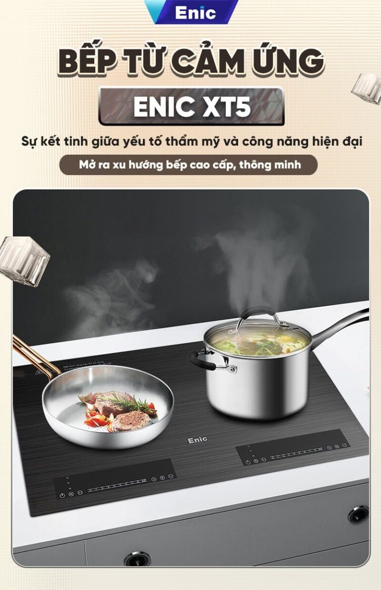 BẾP TỪ CẢM ỨNG ENIC XT5 – Showroom Phong Phú