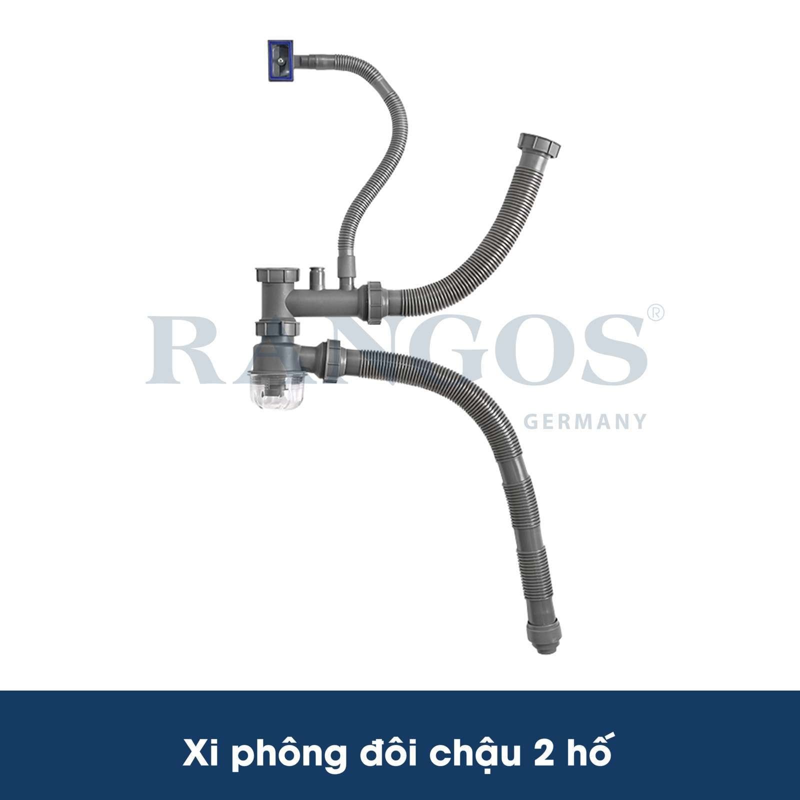 CHẬU RỬA BÁT HANDMADE 2 HỐ LỆCH CÓ GIẬT CẤP RGS-8245L-GC – Showroom ...