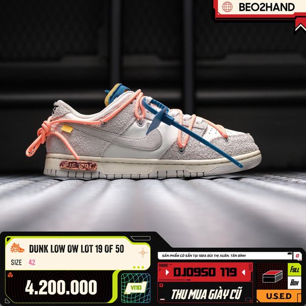 DUNK LOW OW LOT 19 OF 50 - DJ0950 119 - 42 - BEO2HAND