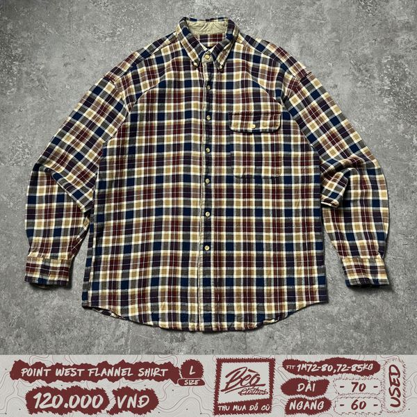 POINT WEST FLANNEL SHIRT - BEO2HAND