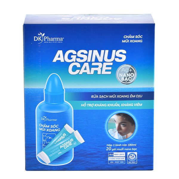 Bộ bình rửa và muối Nano Bạc chăm sóc mũi xoang Agsinus Care Chi nhánh ...