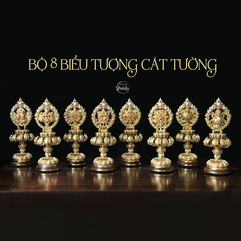 Bát Bảo Cát Tường - Bộ 8 Biểu Tượng Cát Tường – Pháp khí POTALA