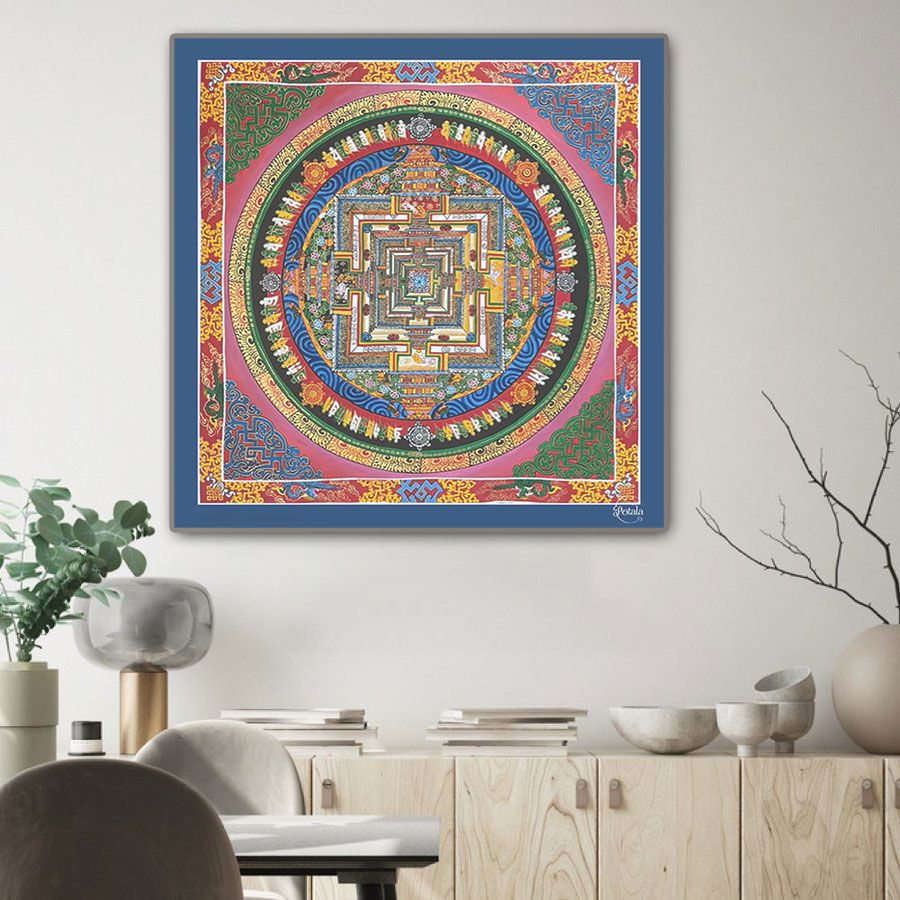 Tranh Mandala Kalachakra 55cm – Pháp khí POTALA