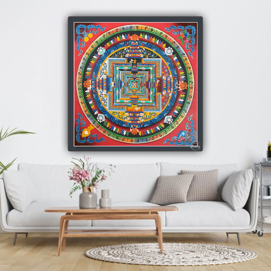 Tranh Mandala Kalachakra – Pháp khí POTALA