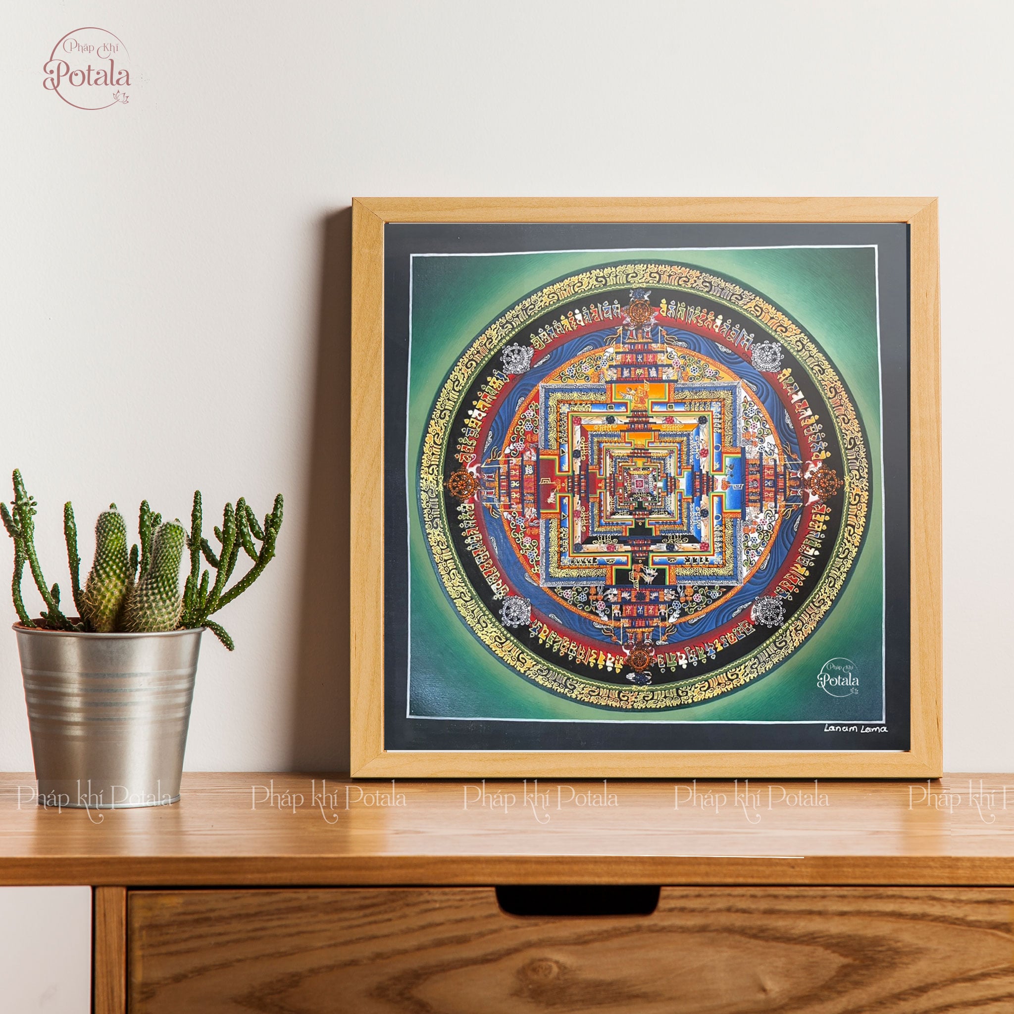 Tranh Mandala Kalachakra – Pháp khí POTALA