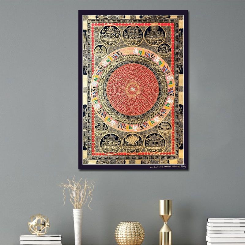 Tranh Mandala 8 Biểu Tượng Cát Tường 96x66cm – Pháp khí POTALA