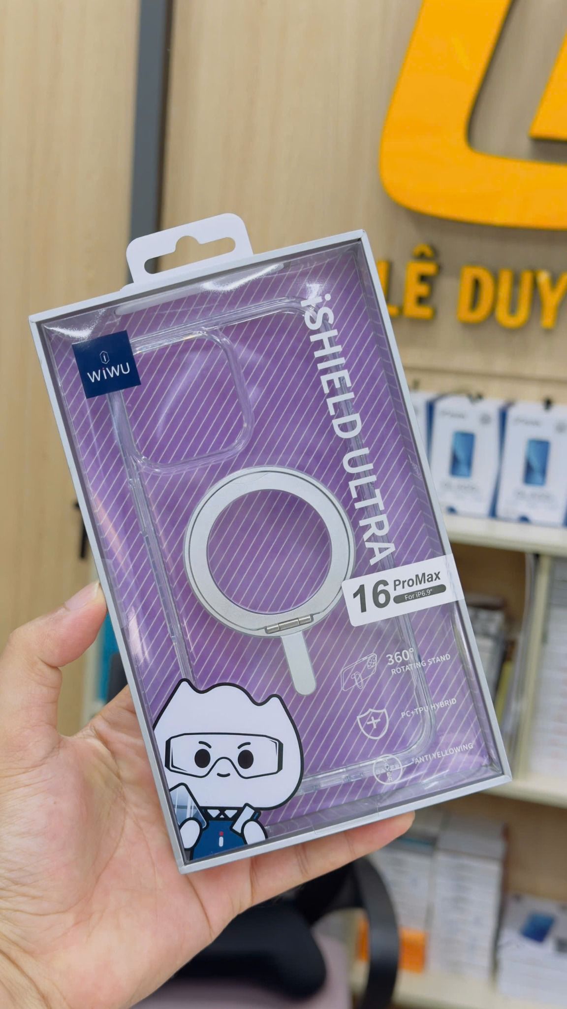 Ốp 16 Promax Trong Magsafe Stand Wiwu ishield Ultra – Lê Duy Store