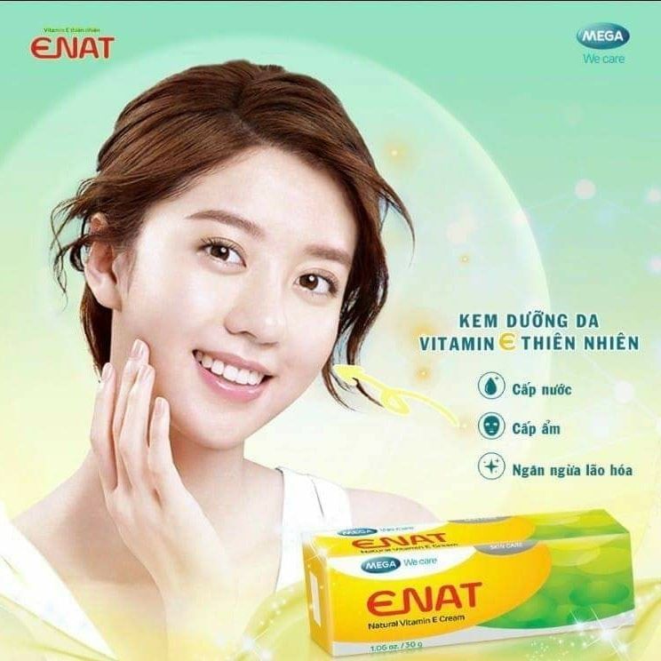Kem Dưỡng Da Mega ENAT Natural Vitamin E Cream 30grKem Dưỡng Da ENAT ...