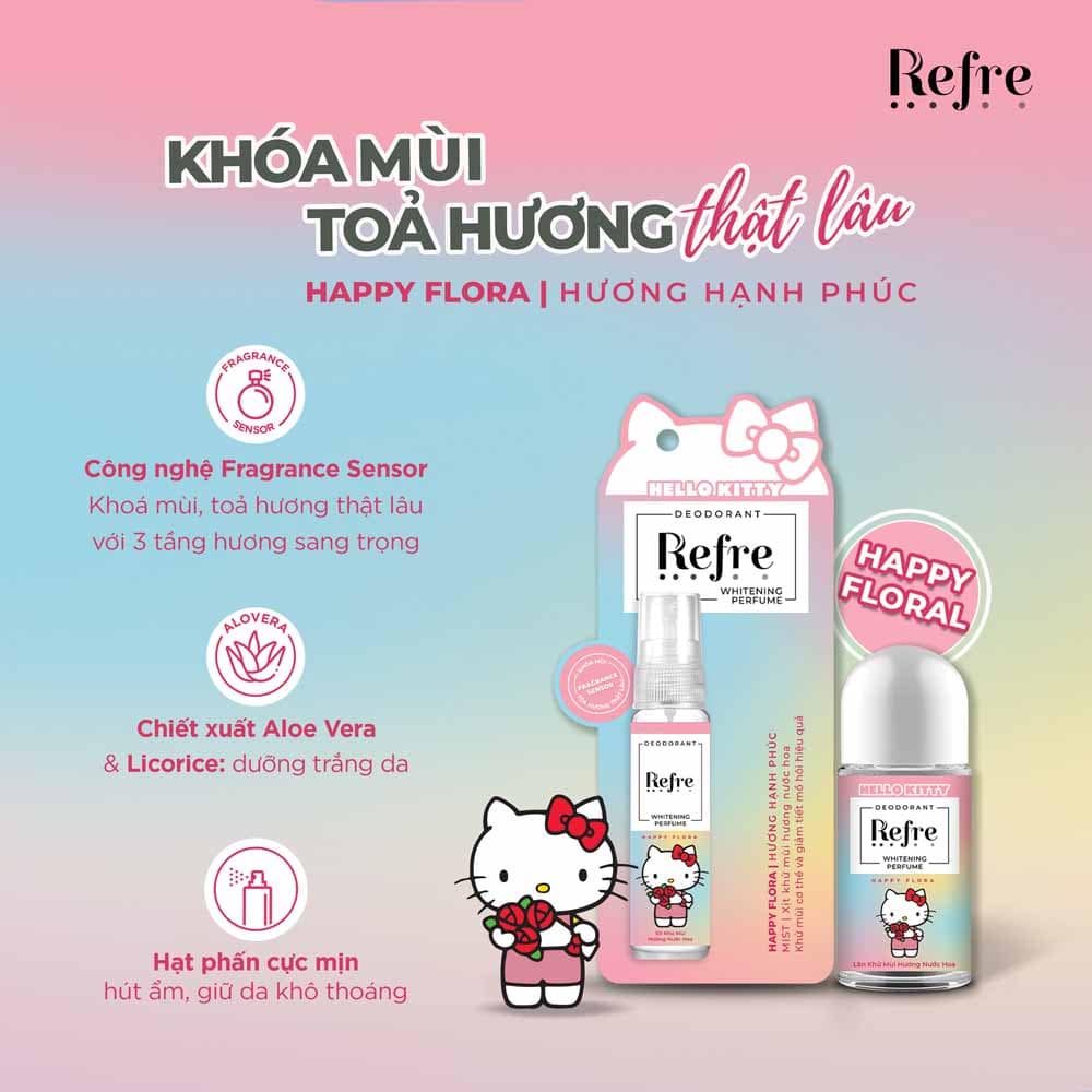 Lăn Khử Mùi Refre Deodorant Whitening Perfume 40mlLăn Khử Mùi Refre ...