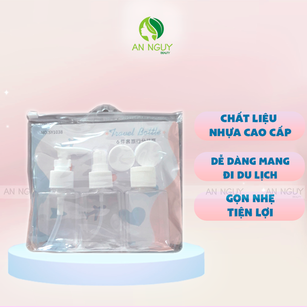 Bộ Chiết Mỹ Phẩm Du Lịch 6 MónBộ Chiết Mỹ Phẩm Du Lịch 6 Món – annguy.beauty