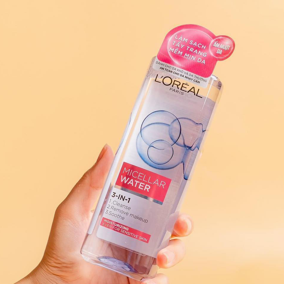 Nước Tẩy Trang L’Oreal Micellar Water 3-in-1 Moisturizing Mềm Mịn Da Dành Cho Da Thường, Khô ...