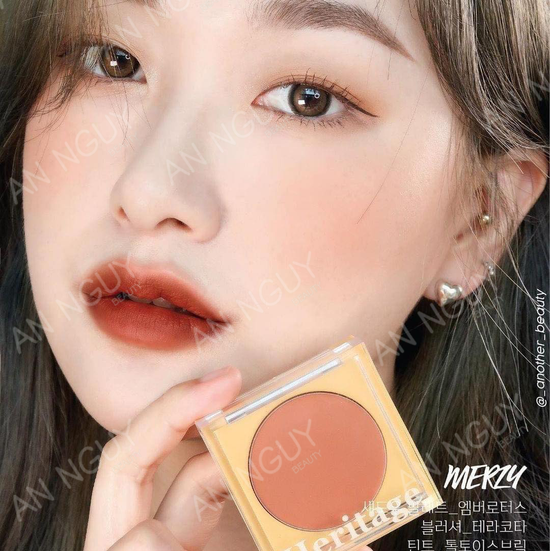 Phấn Má Hồng Merzy The Heritage Blusher 4.5gr #BL3 Burnt SienaPhấn Má ...