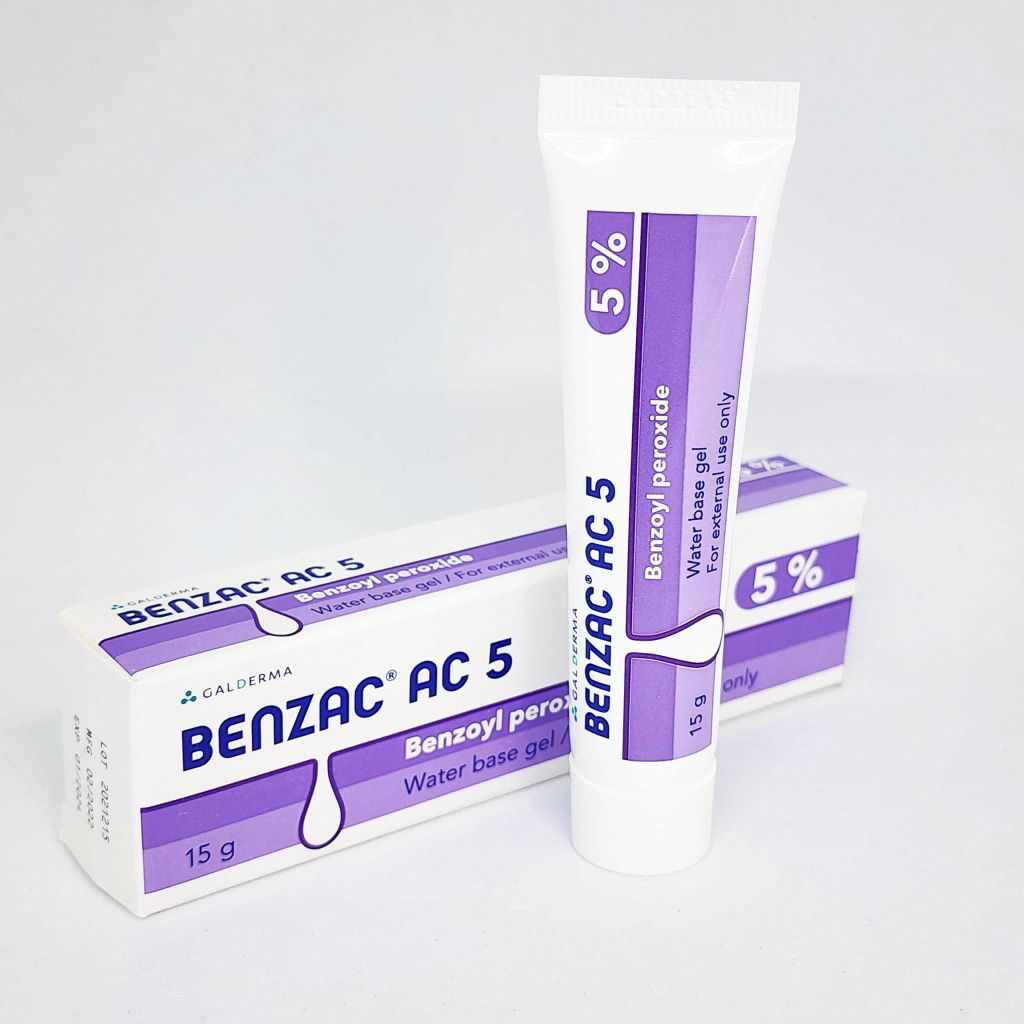 Kem Trị Mụn Benzac AC5 5% Benzoyl Preoxide 15grKem Trị Mụn Benzac AC5 ...