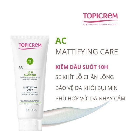 Kem Dưỡng Ẩm Topicrem AC Mattifying Care Giảm Bóng Nhờn Cho Da Mụn ...
