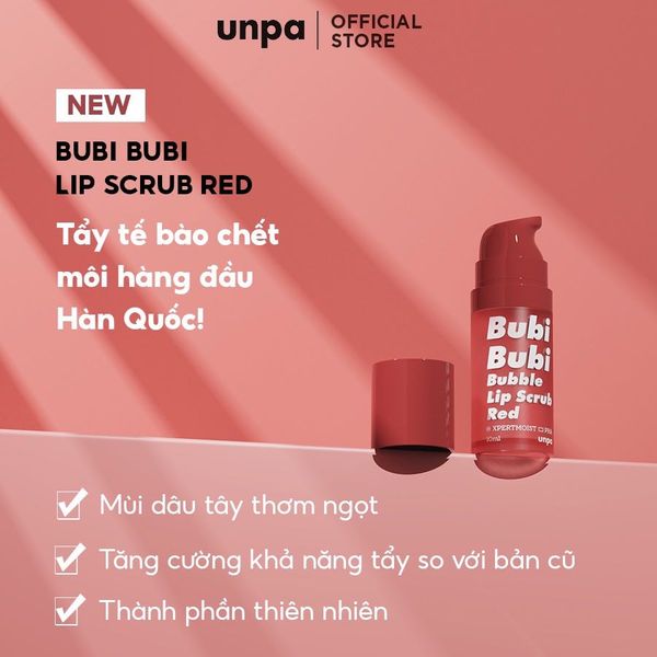 Tẩy Tế Bào Chết Môi Sủi Bọt Unpa Bubi Bubi Bubble Lip Scrub 10mlTẩy Tế ...