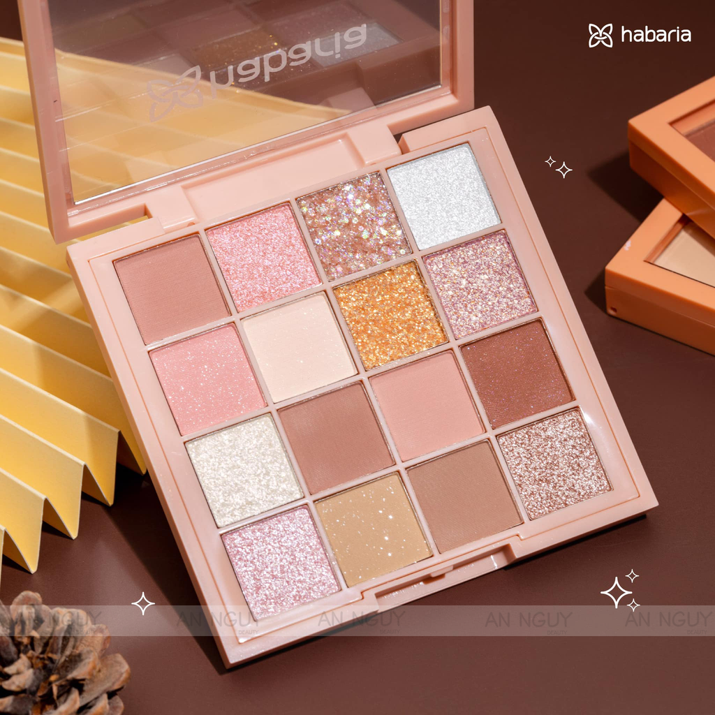 Bảng Phấn Mắt 16 Ô Habaria Eyeshadow Palette 16grBảng Phấn Mắt 16 Ô Habaria Eyeshadow Palette ...