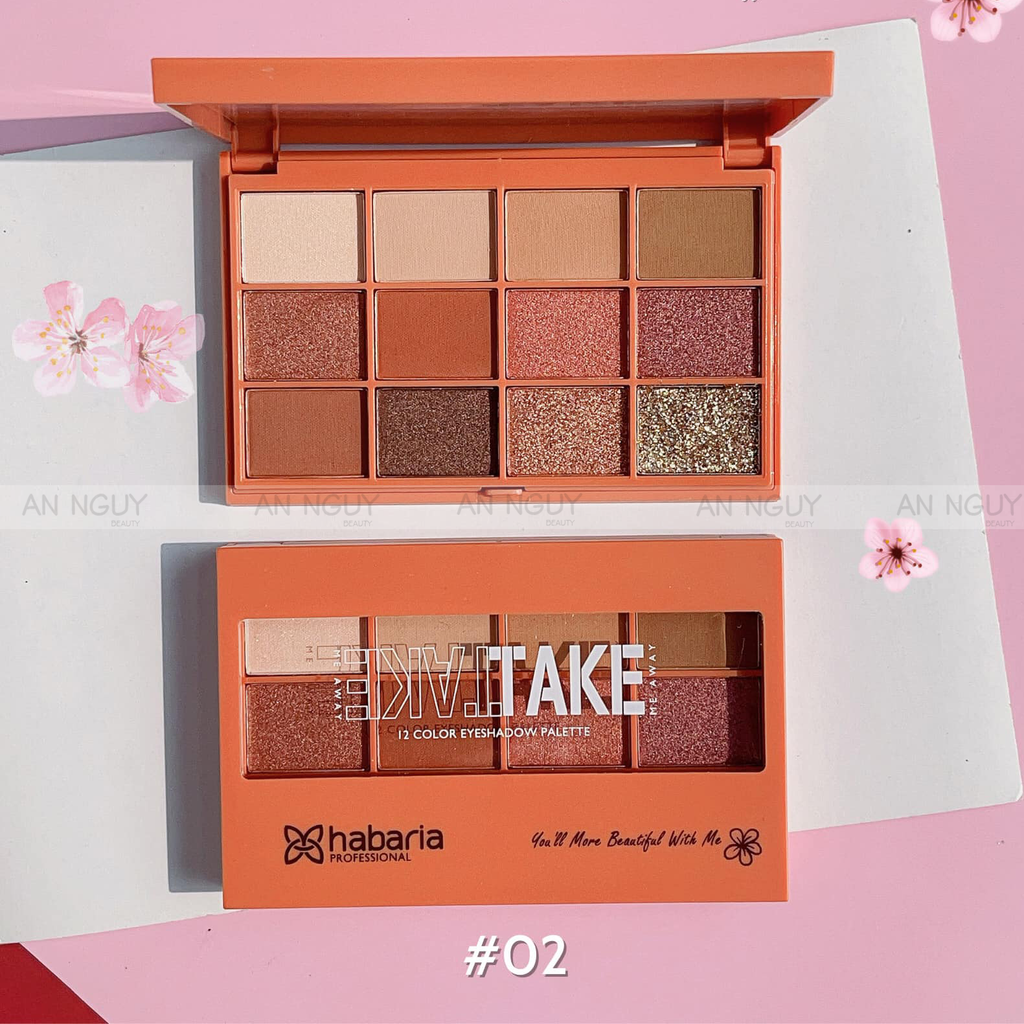 Bảng Phấn Mắt 12 Ô Habaria Eyeshadow Palette 12grBảng Phấn Mắt 12 Ô Habaria Eyeshadow Palette ...