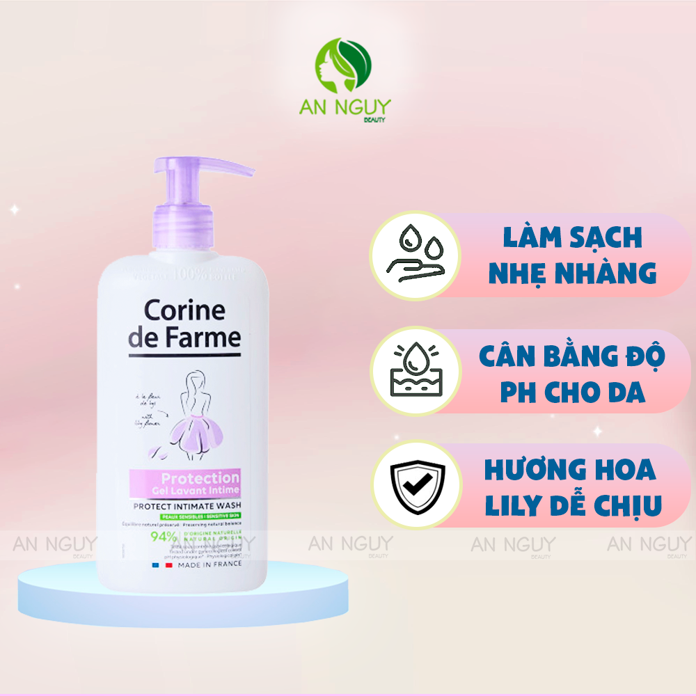 Dung Dịch Vệ Sinh Corine de Farme Intimate Gel 250mlDung Dịch Vệ Sinh Corine de Farme Intimate ...
