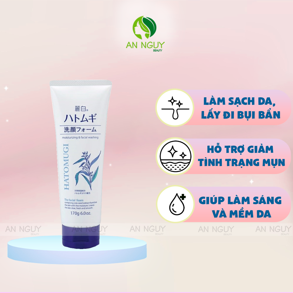 Sữa Rửa Mặt Hatomugi Cleansing Foam Chiết Xuất Ý Dĩ Làm Sáng DaSữa Rửa ...