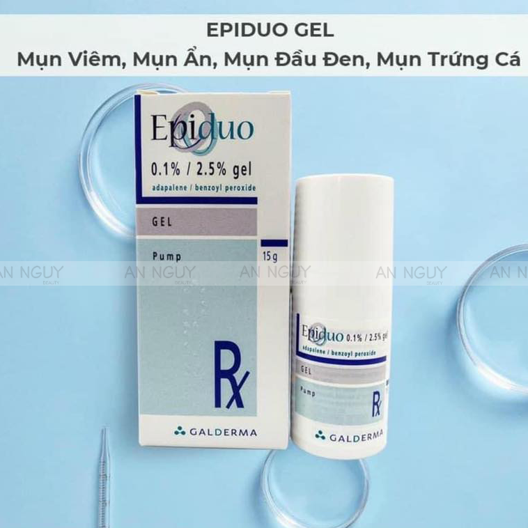 Gel Trị Mụn Epiduo 0.1% Adapalene /2.5% Benzoyl Peroxide Giảm Mụn Viêm ...